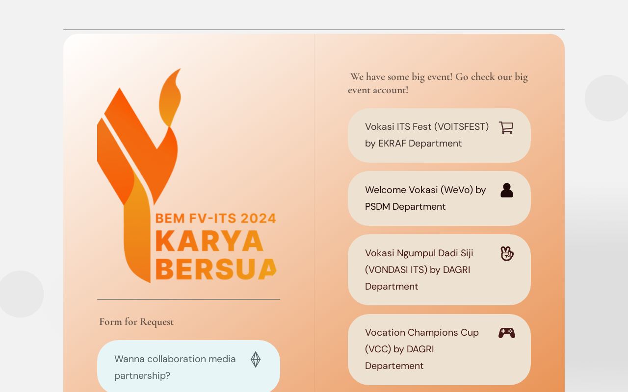 BEM FV ITS - Karya Bersua